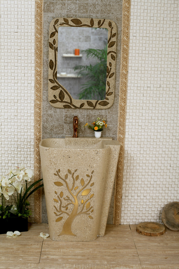 GABOR Mirror with Backlight LED and Basin Mixer Hole Option | Design Dekko